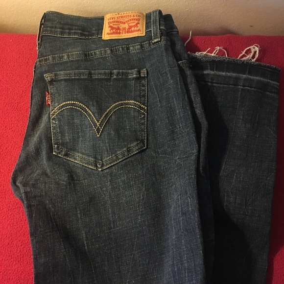 Levi's | Jeans | Levis 524 Skinny Unfinished Hem Jean | Poshmark